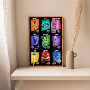 Inside Out 2 Movie Poster Canvas Wall Art ,no Frame12x18''.24x36 ...