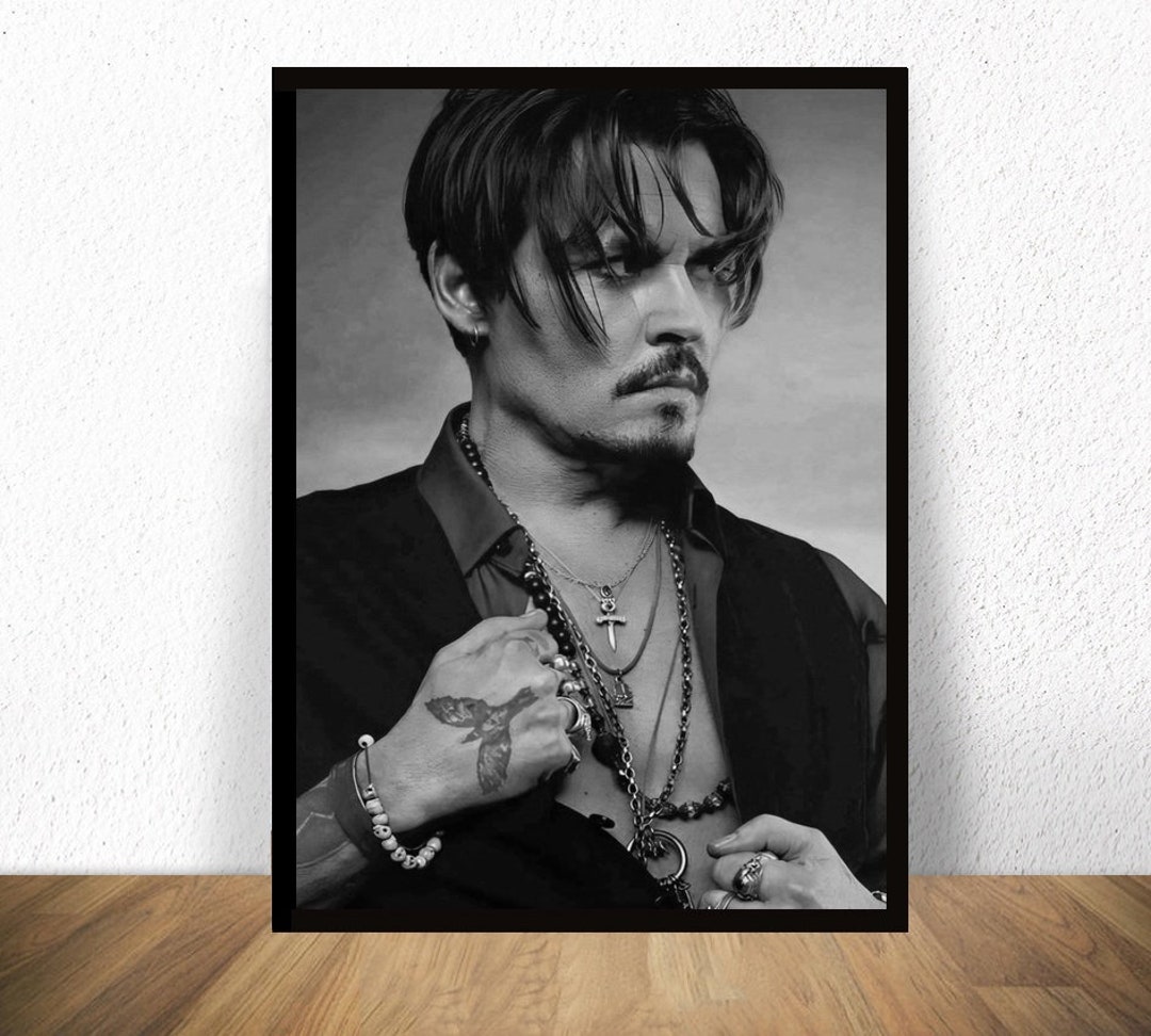 Johnny Depp Music Poster Canvas Wall Art Painting Print,no Frame - Etsy
