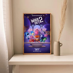 Inside Out 2 Movie Poster Canvas Wall Art ,no Frame12x18''.24x36 ...
