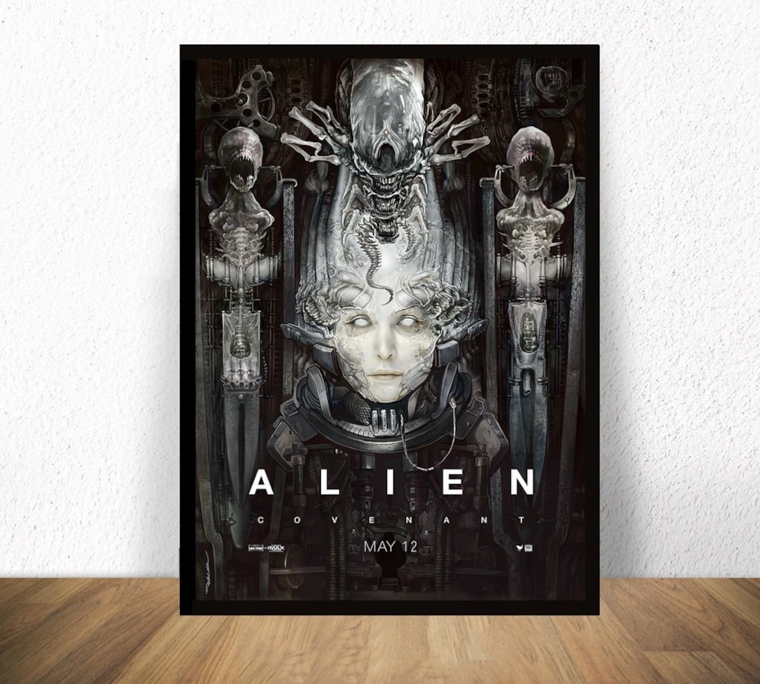 Hr Giger Li II Alien Movie Poster Canvas Wall Art Painting - Etsy UK