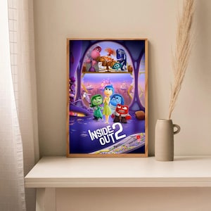 Inside Out 2 Movie Poster Canvas Wall Art ,no Frame12x18''.24x36 ...