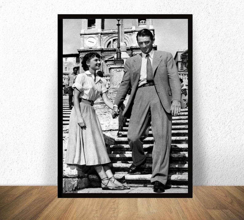Audrey Hepburn Movie Poster Canvas Wall Art Painting Print,no Frame - Etsy