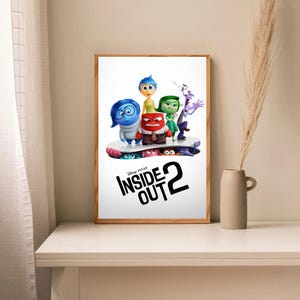 Inside Out 2 Movie Poster Canvas Wall Art ,no Frame12x18''.24x36 ...