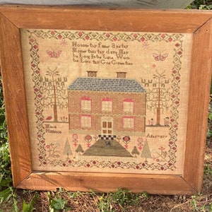 2022 Needlework EXPO NEW Release Stacy Nash Designs maria Higginson 1837 Sampler Chart/ready to ...