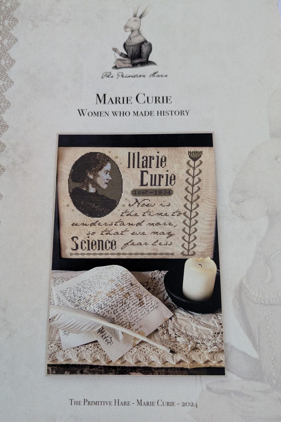 Marie Curie - Women Who Made History Series - Cross Stitch Chart by the ...