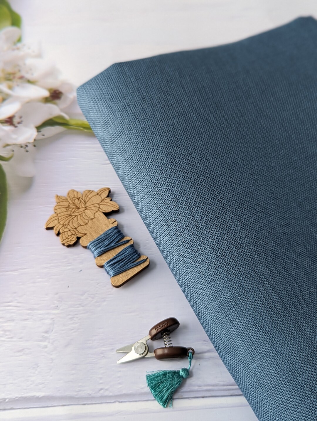 32ct Zweigart Belfast Linen: Blue Spruce Cross Stitch Fabric - Etsy