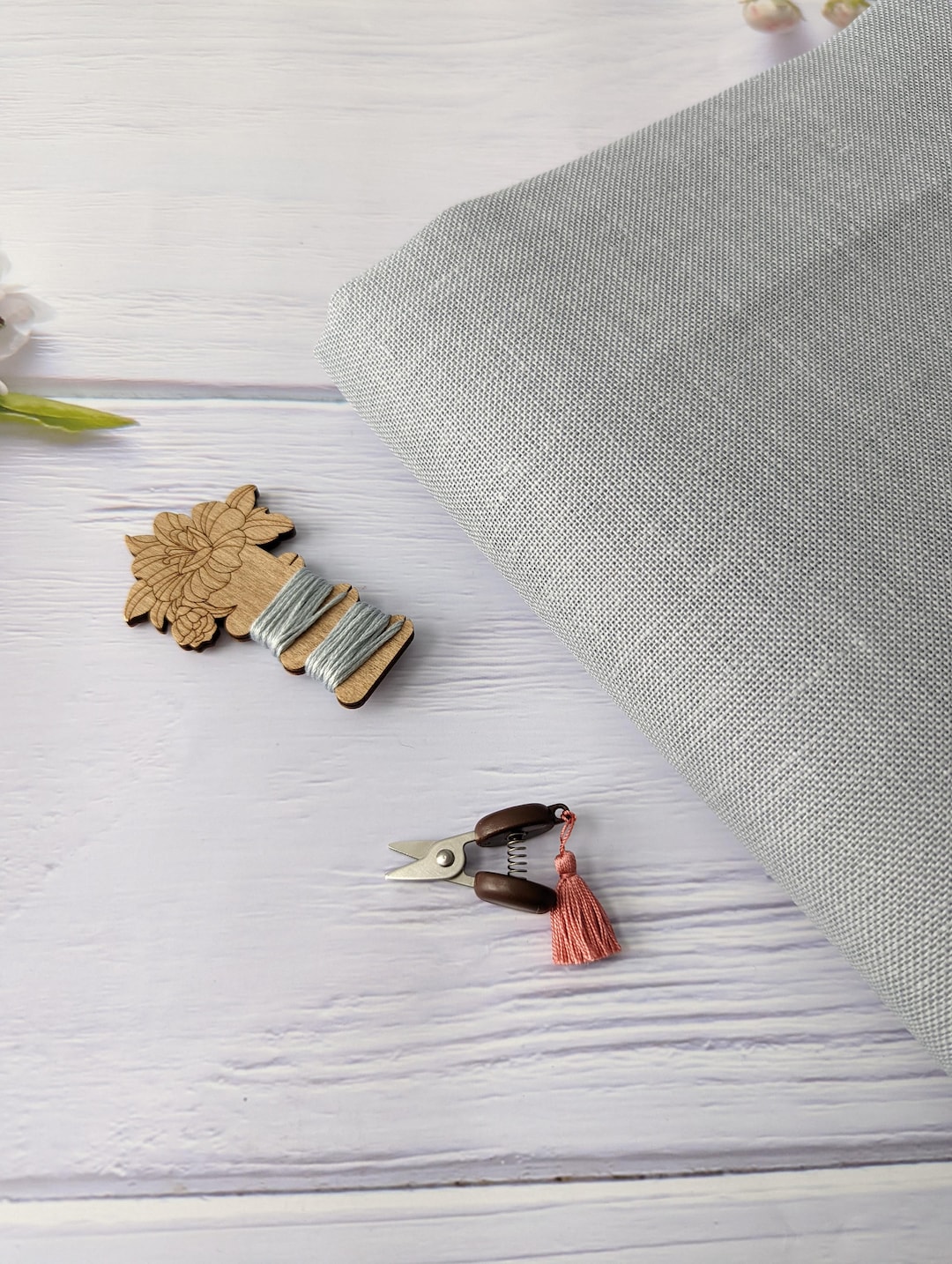 28ct Pewter Linen Fabric: Cross Stitch & Embroidery - Etsy