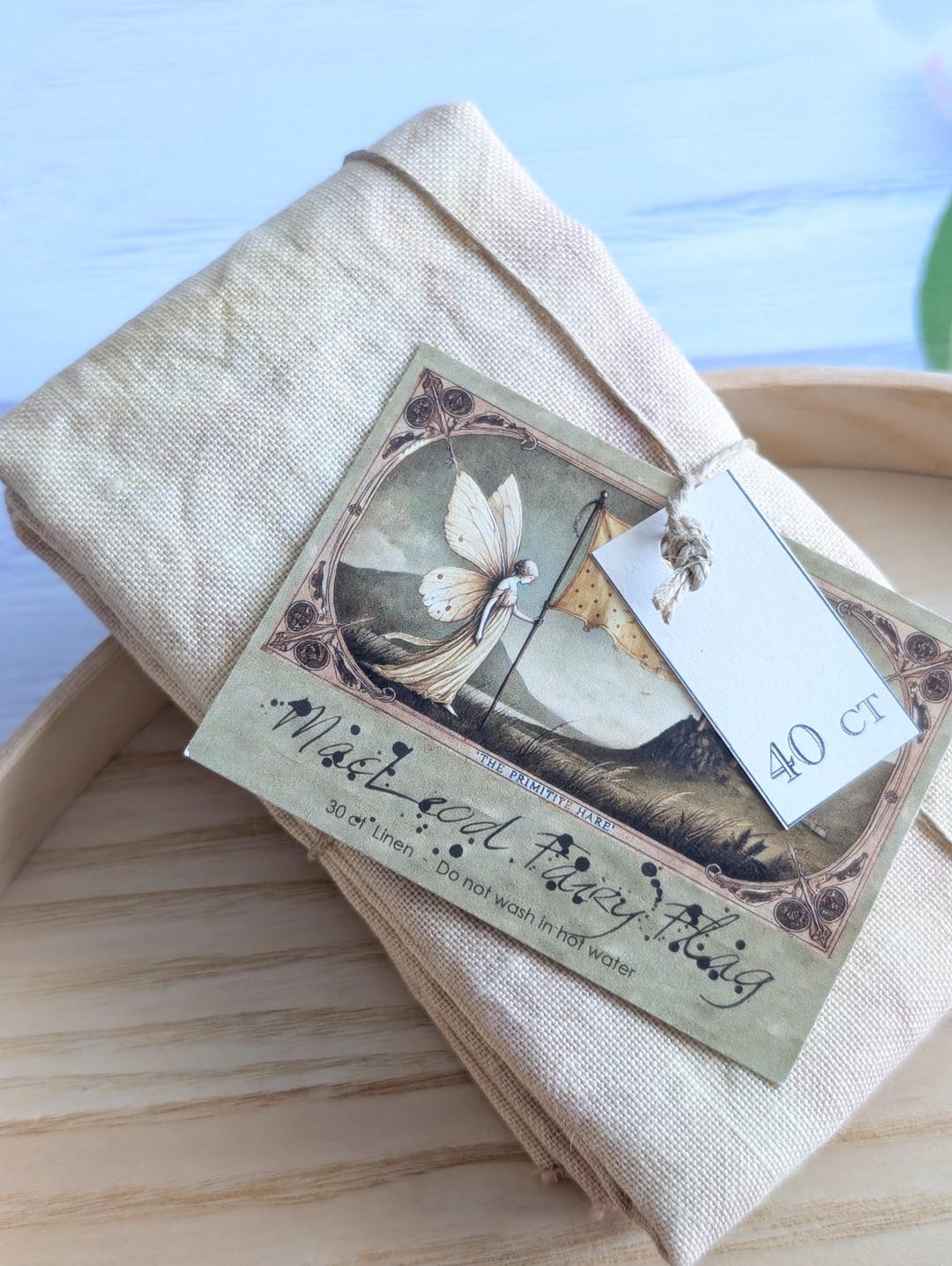 Macleod Fairy Flag: 40ct Printed Italian Linen Needlework - Etsy