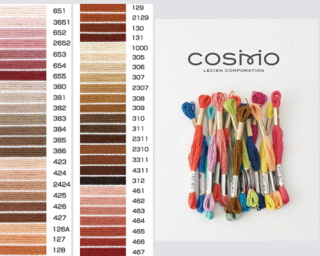 Cosmo Cotton Embroidery and Cross Stitch Cotton Thread, Size 25 ...