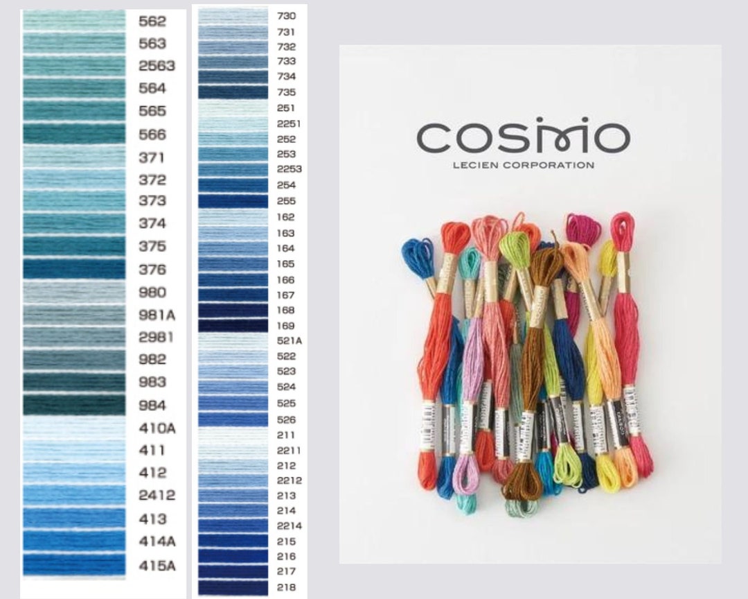 Cosmo Cotton Embroidery and Cross Stitch Cotton Thread, Size 25 ...