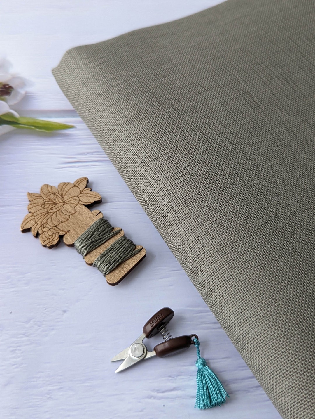 28ct Venetian Stone Linen Fabric, Cross Stitch Embroidery - Etsy