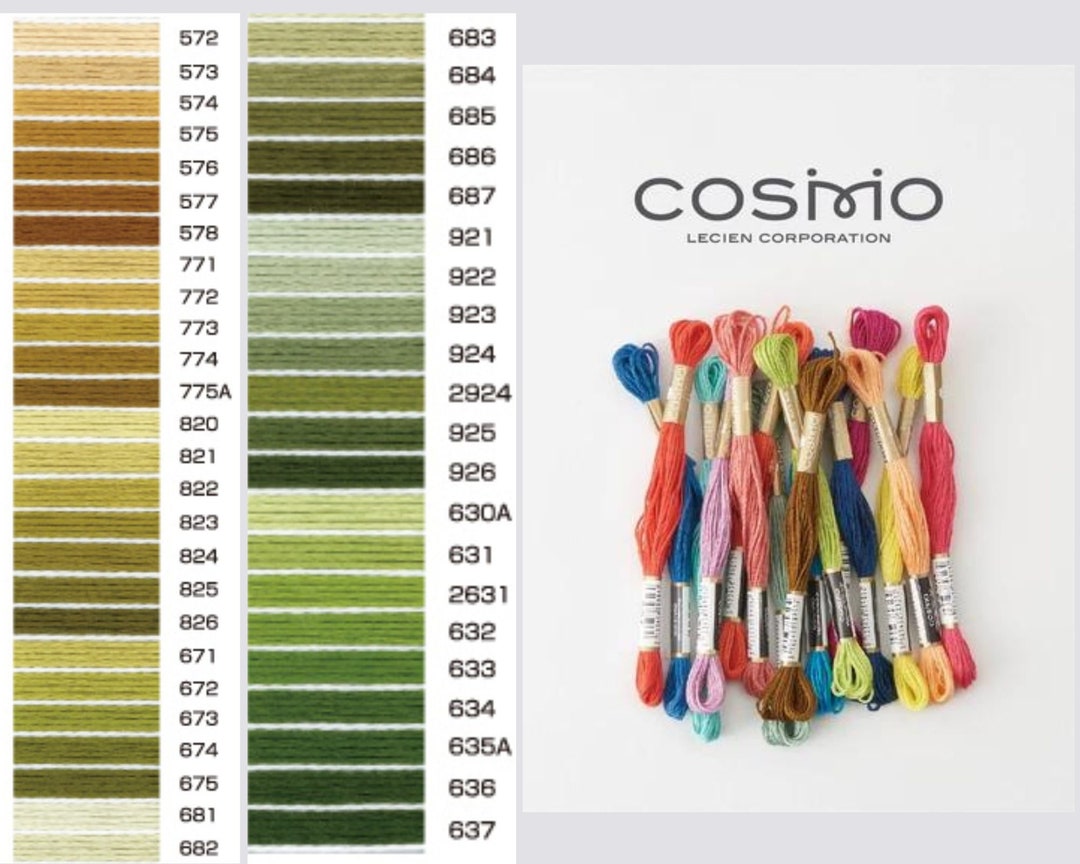 Cosmo Cotton Embroidery and Cross Stitch Cotton Thread, Size 25 ...