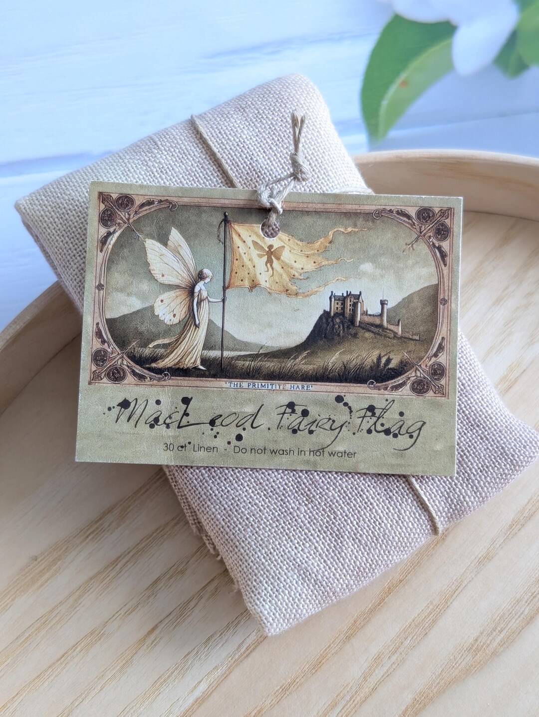 The Primitive Hare - "macleod Fairy Flag" - 30ct Printed Italian Linen ...