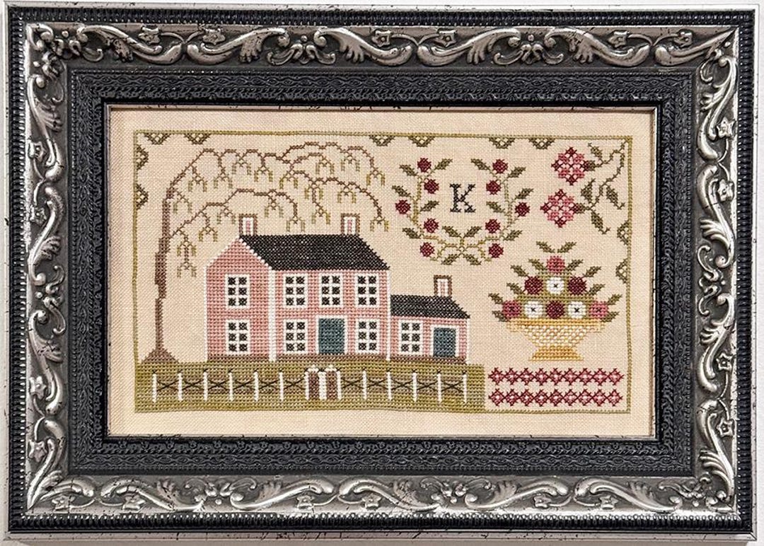 Audie's Pink House Cross Stitch Chart - Fox and Rabbit Design - Etsy
