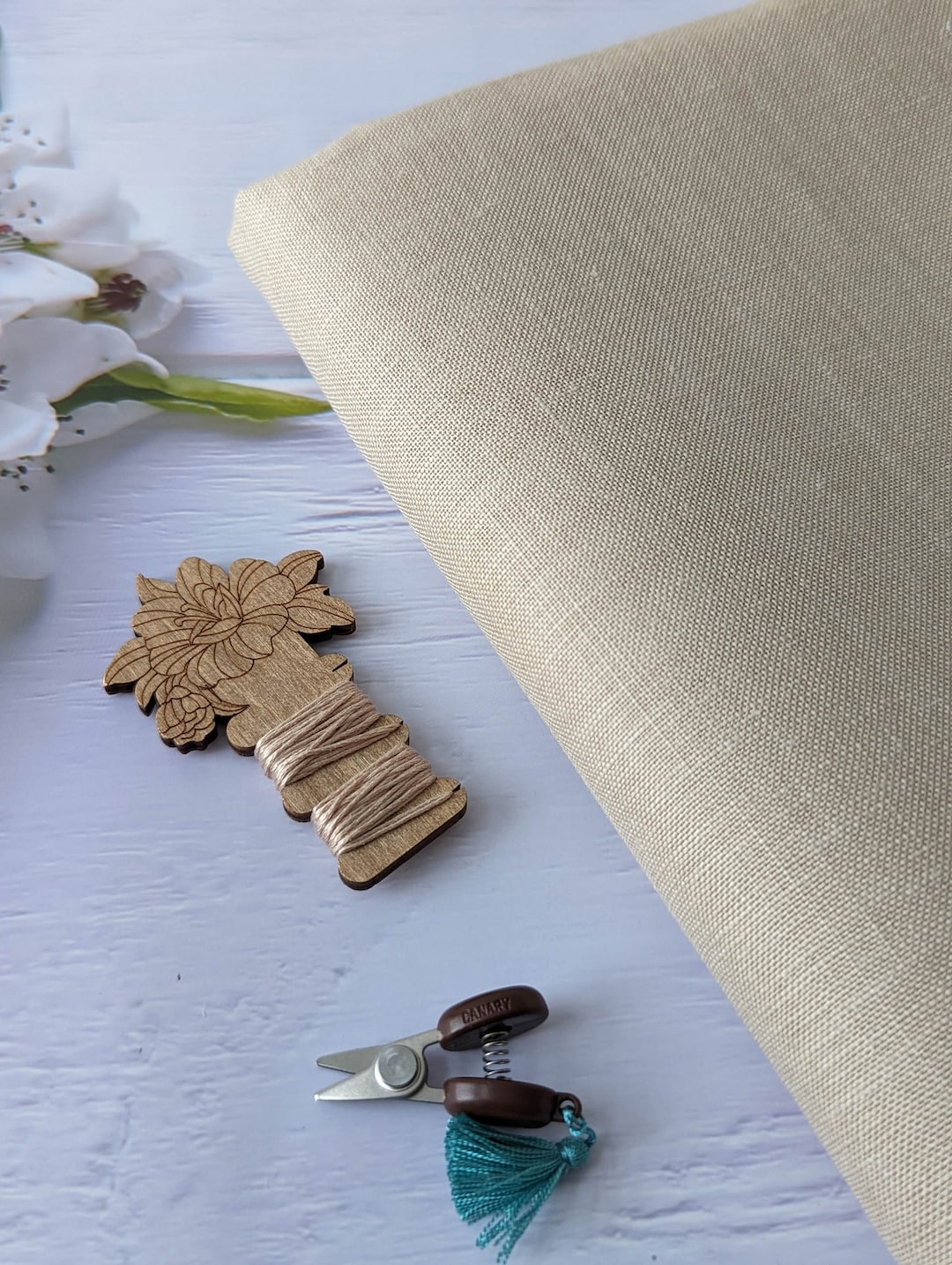 40ct Zweigart Newcastle Linen Fabric: Light Mocha Cross Stitch - Etsy