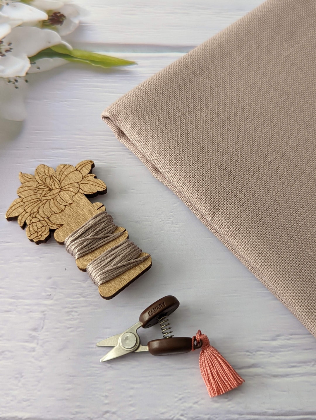 32ct Linen Cross Stitch Fabric/linen Fabric for Counted Cross Stitch ...