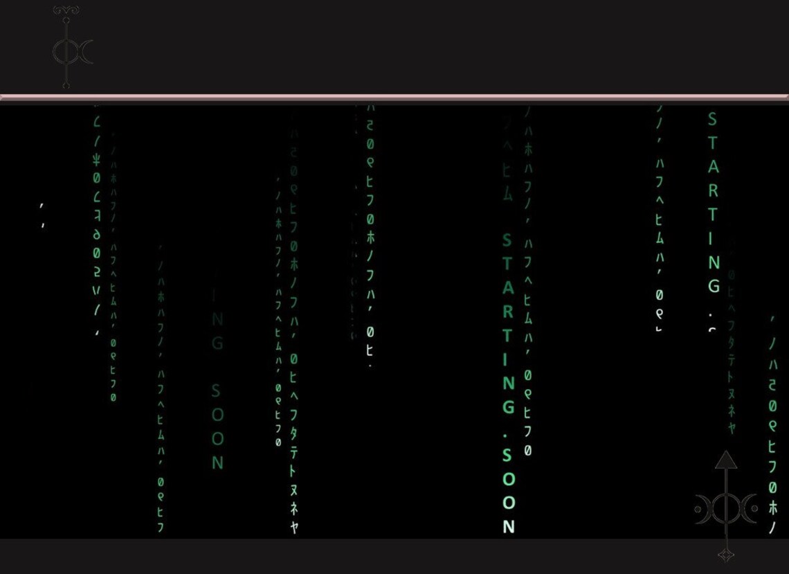 MATRIX Animated Stream Screen / Animated Scenes Screen Overlay Loop ...