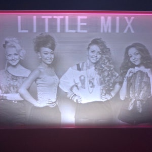 Little Mix Inspired Lamp Lithophane Wow3d Light Girl Band Charts 3D ...