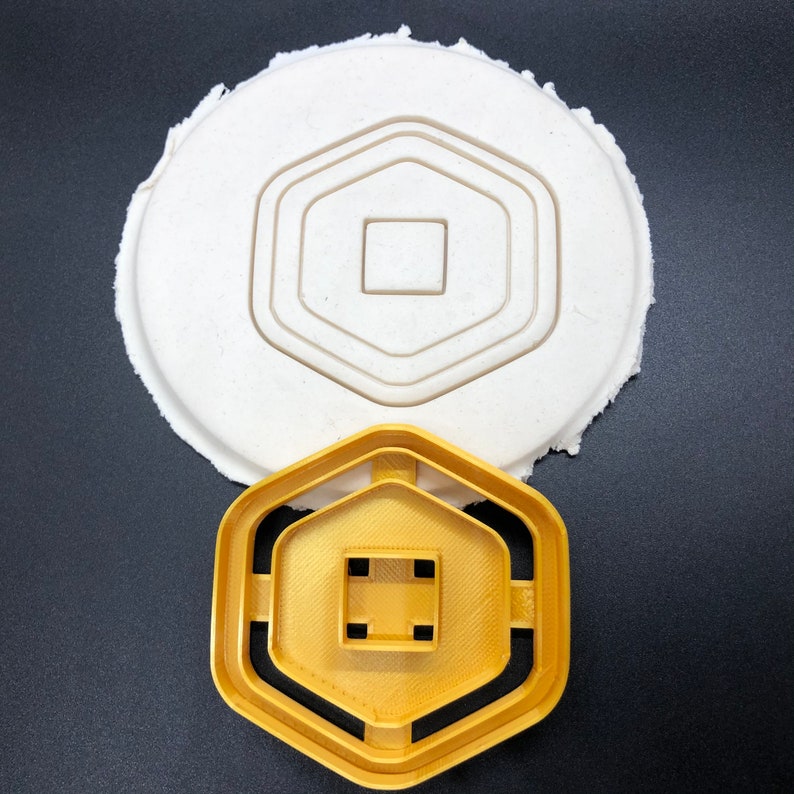 Roblox Robux Inspired Gold Cookie Cutter Gaming Baking Cake | Etsy