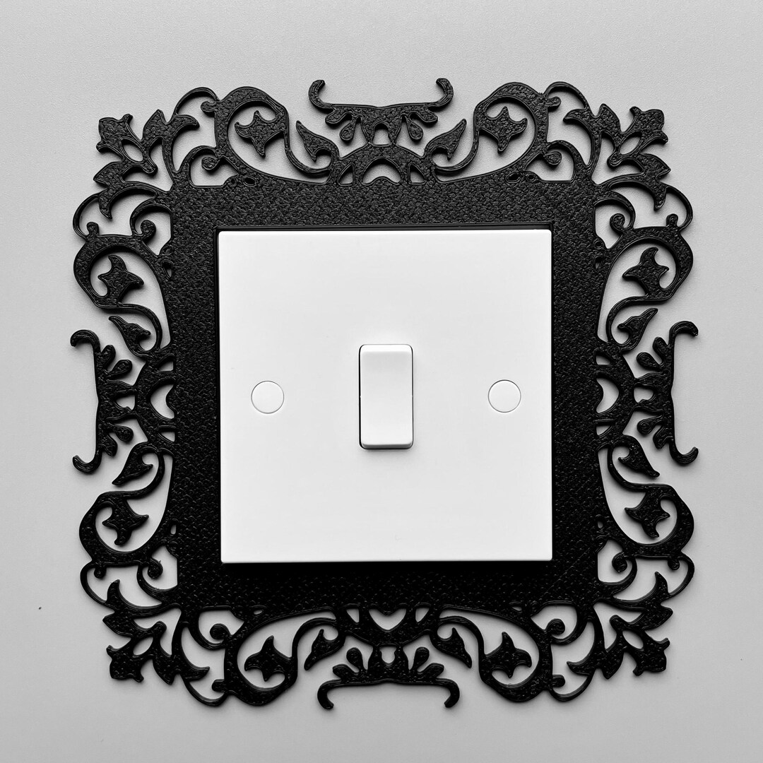 Gothic Celtic Light Switch Surround - Dark Home Decor - 3D Printed Wall ...