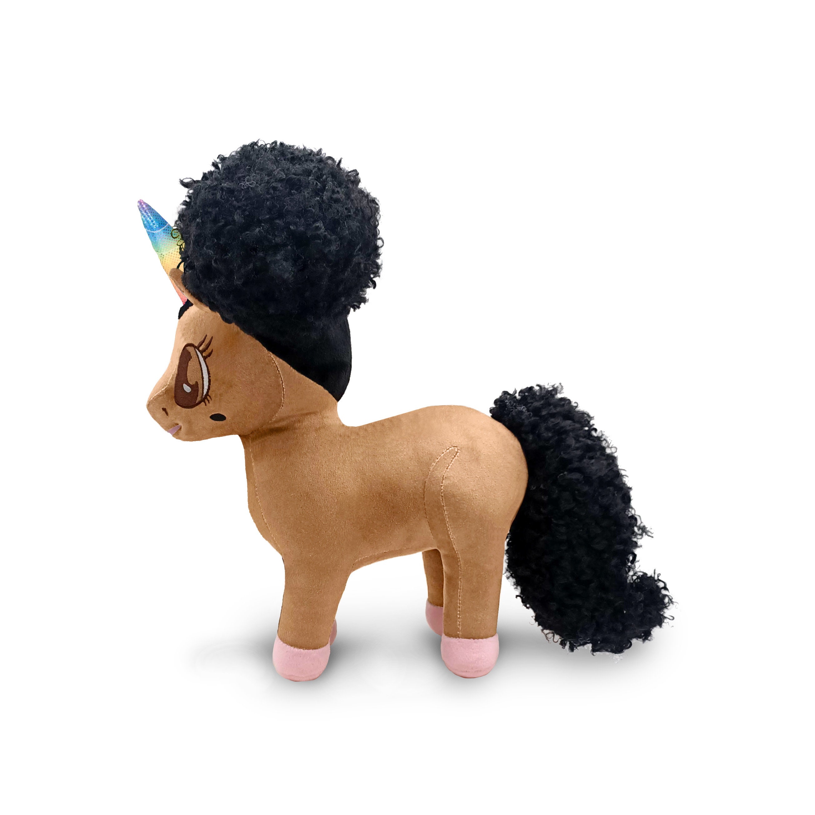 Brandy Unicorn Plush Toy With Brown Eyes 15 Inch - Etsy