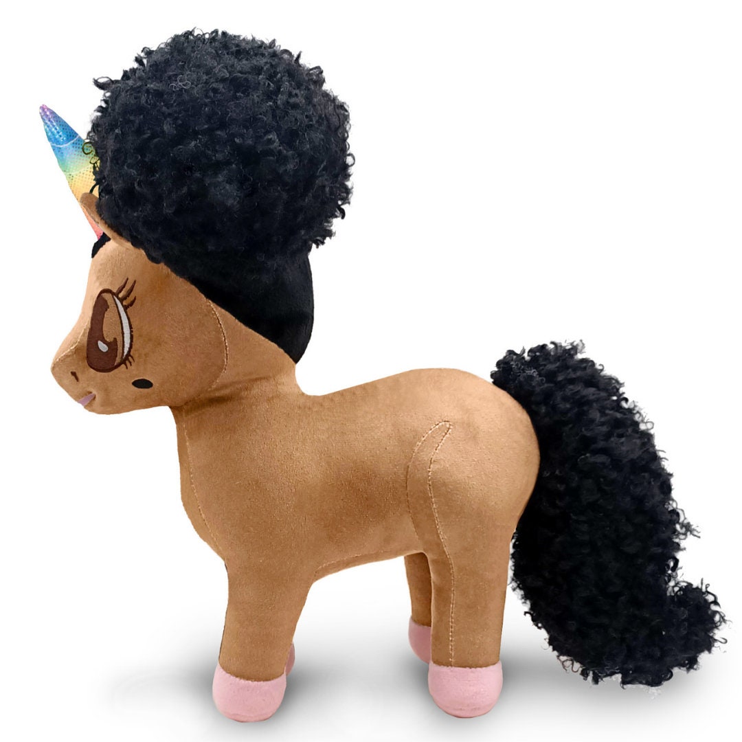 Brandy Unicorn Plush Toy With Brown Eyes 15 Inch - Etsy
