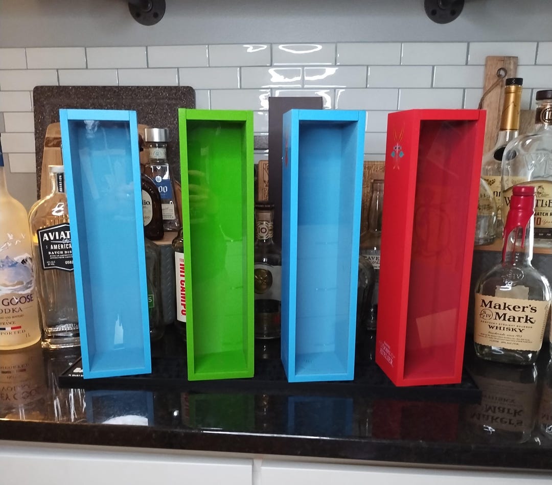 Maestro Dobel Decorative Tequila Boxes - Wooden Shadowboxes - Home Bar ...