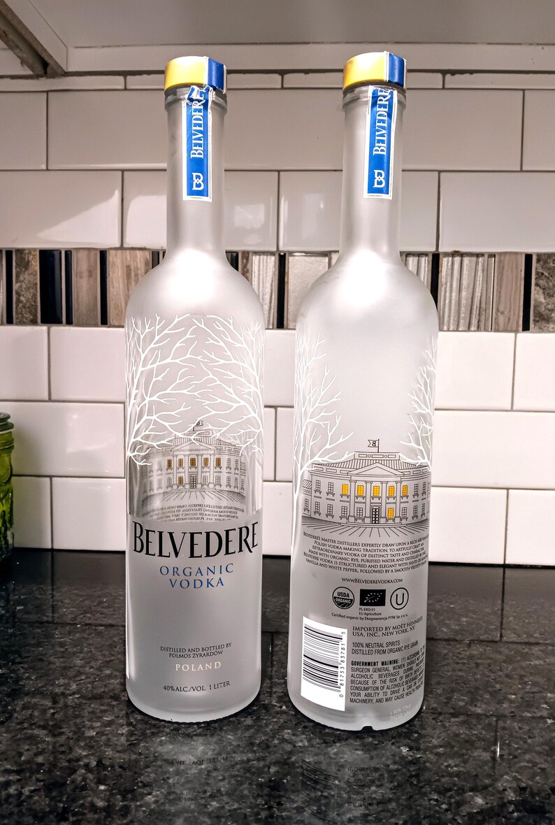 Empty Belvedere Vodka Bottle | Belvedere Organic Vodka | Empty Top ...