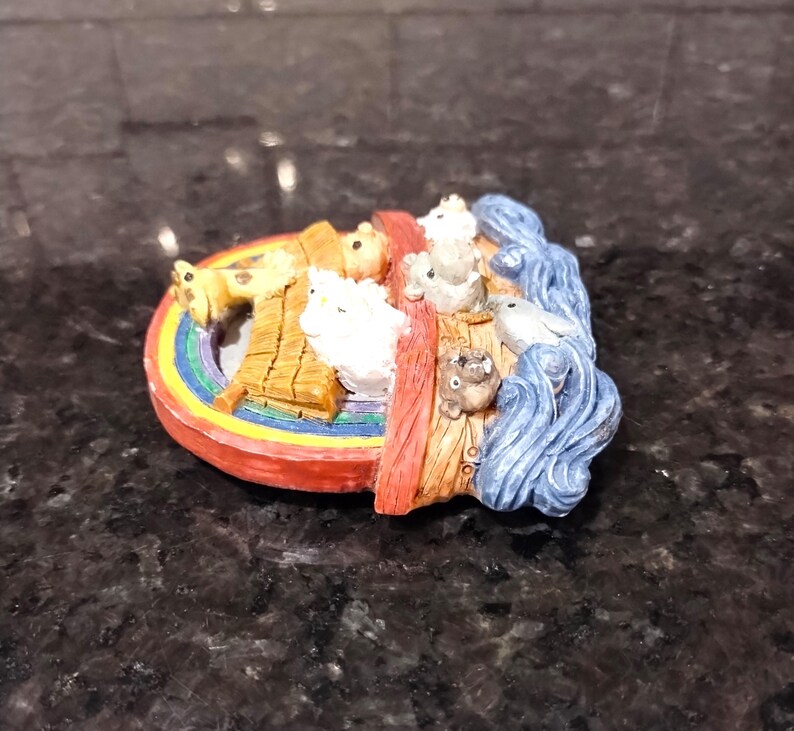 Noah's Ark Magnet - Ceramic - Vintage 1990's - Kid's Magnet - Religious ...