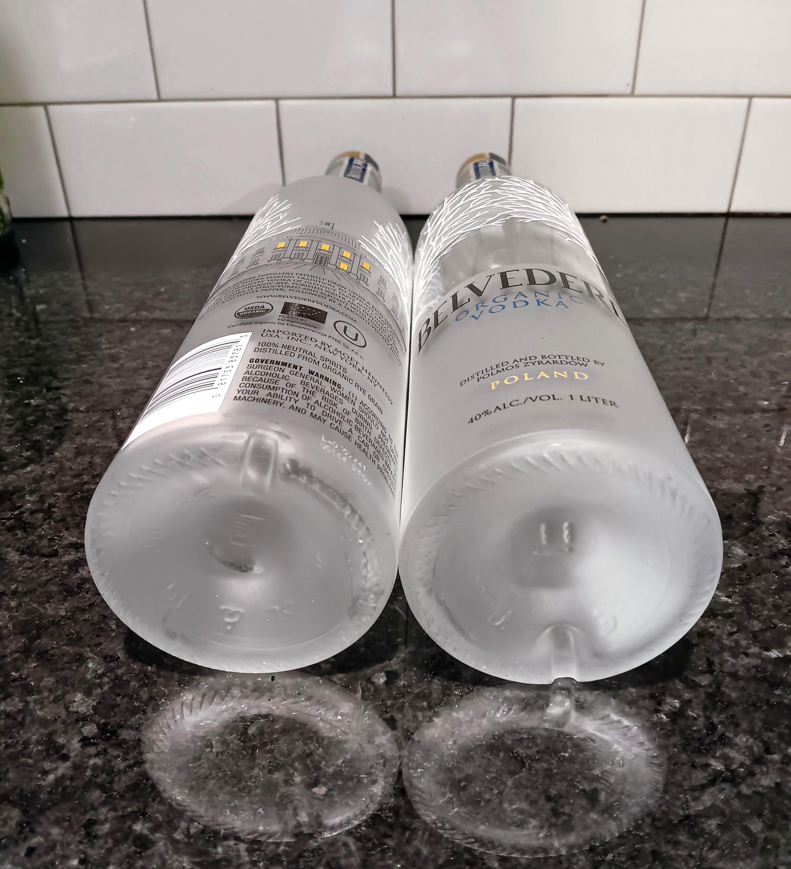Empty Belvedere Vodka Bottle | Belvedere Organic Vodka | Empty Top ...