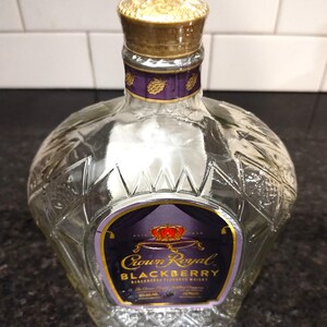 Empty Crown Royal Apple, Blackberry, and Peach Bottles | Crown Royal ...