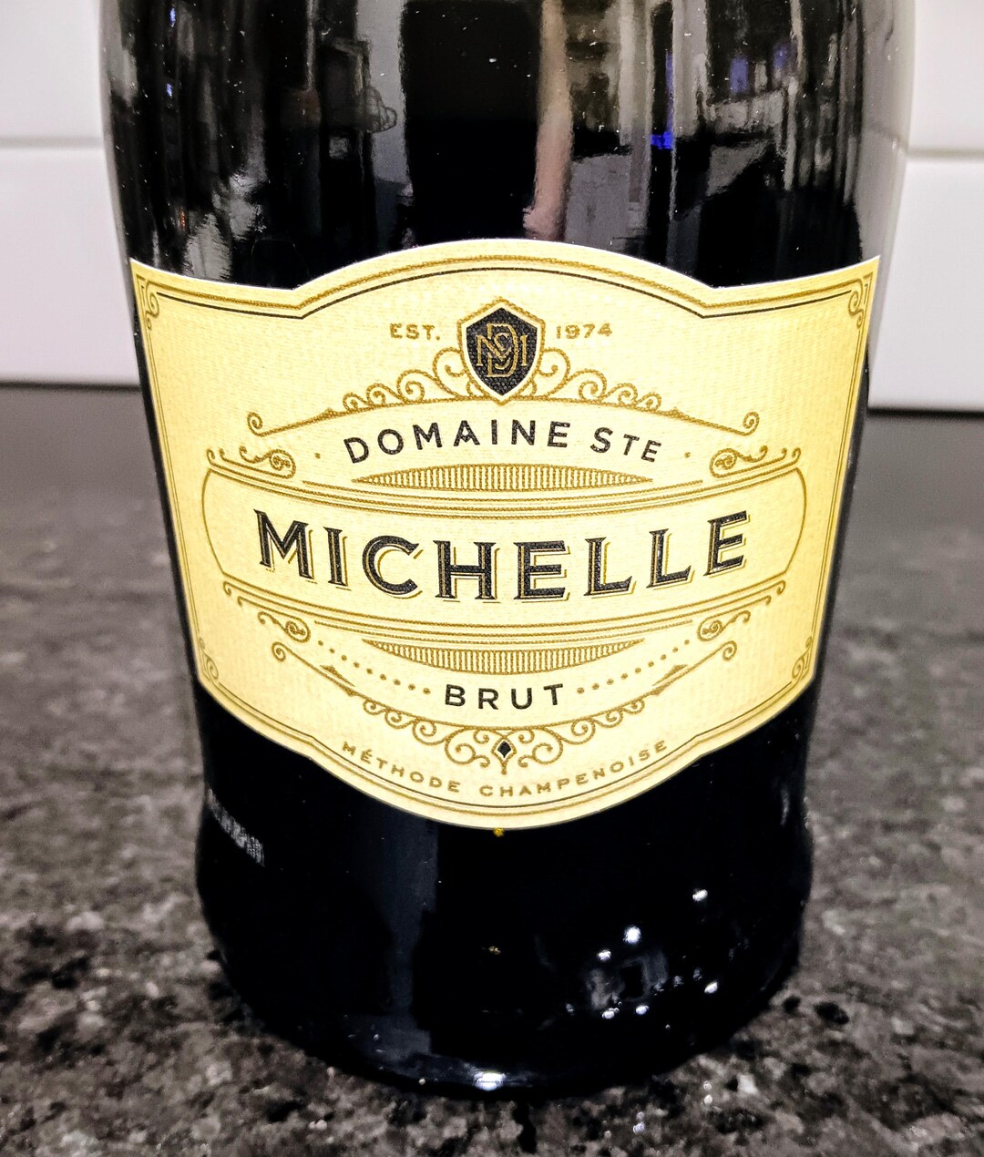 Empty Domaine Ste. Michelle Brut Bottle | Champagne Bottle | Champagne ...