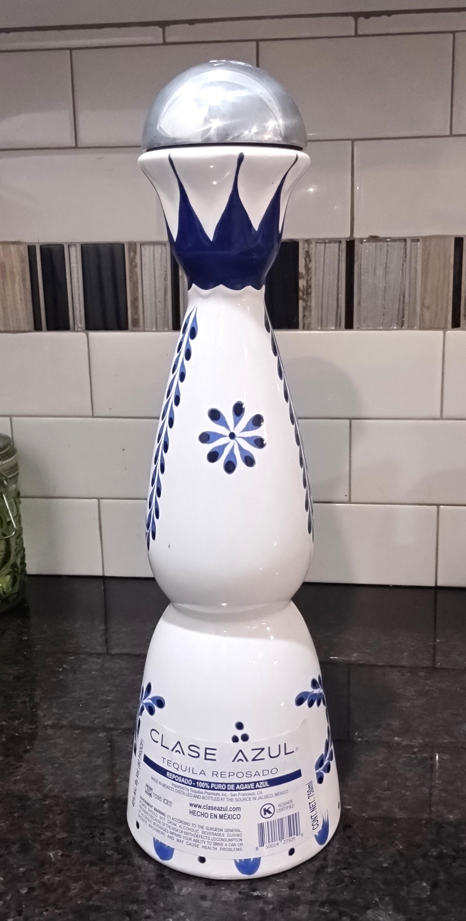 Clase Azul Tequila Reposado, 750 ML | EMPTY, Rinsed, and Upcycled With ...