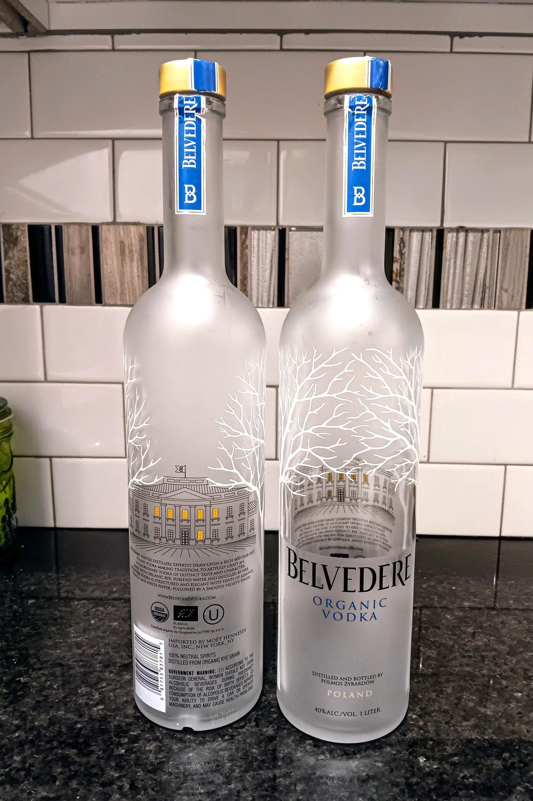 Empty Belvedere Vodka Bottle | Belvedere Organic Vodka | Empty Top ...