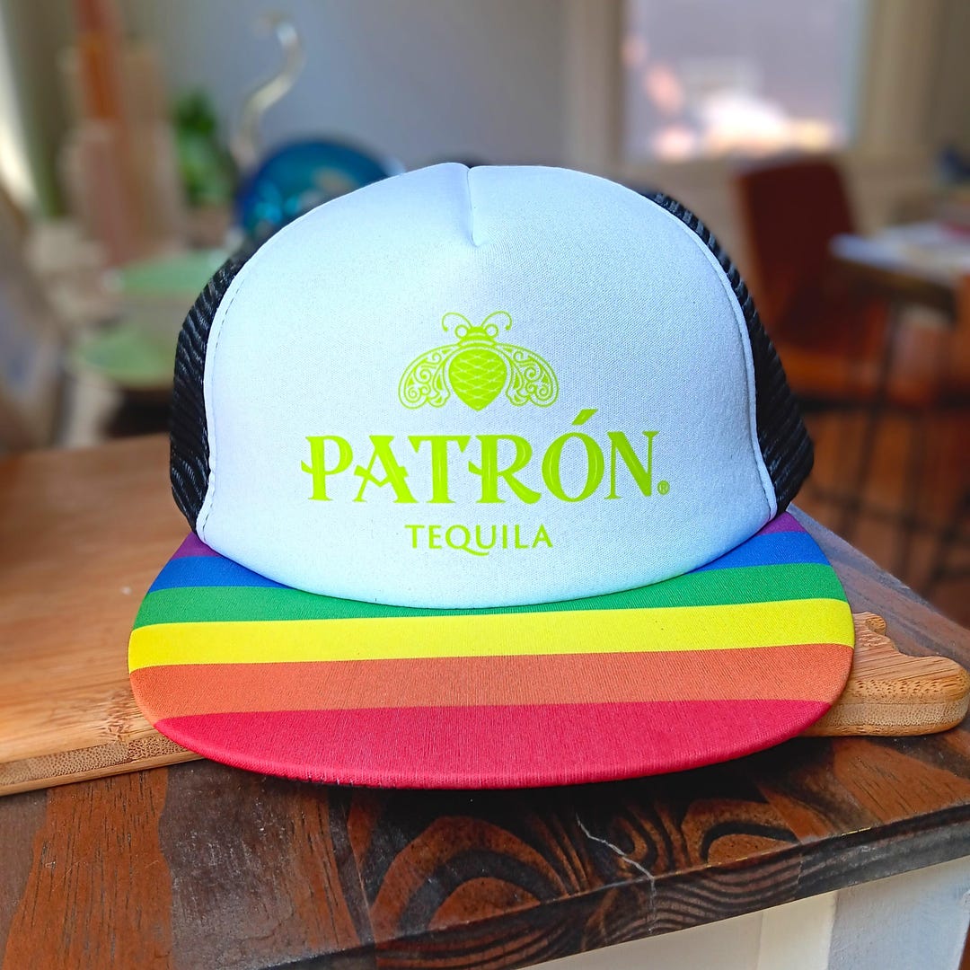Patron Trucker Hat - Pride Hat | Patron Tequila | Unisex, One Size Fits ...