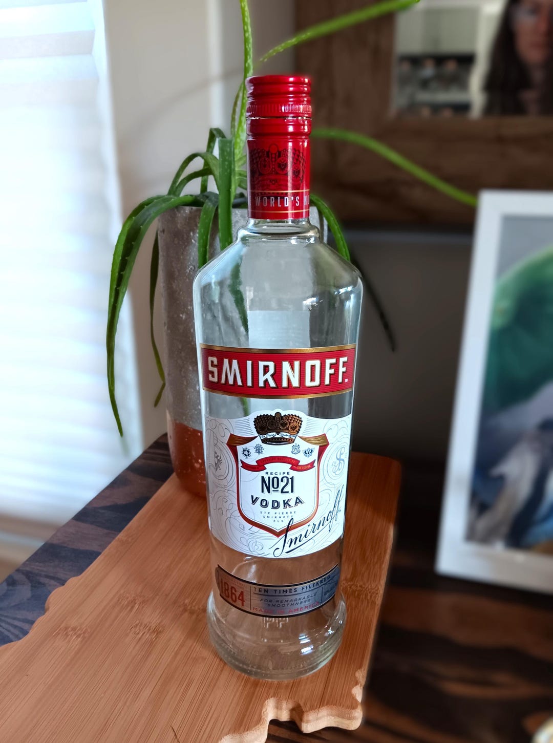 Empty Smirnoff Vodka Bottles, 1 Liter Size - Rinsed, Lids Included - Etsy