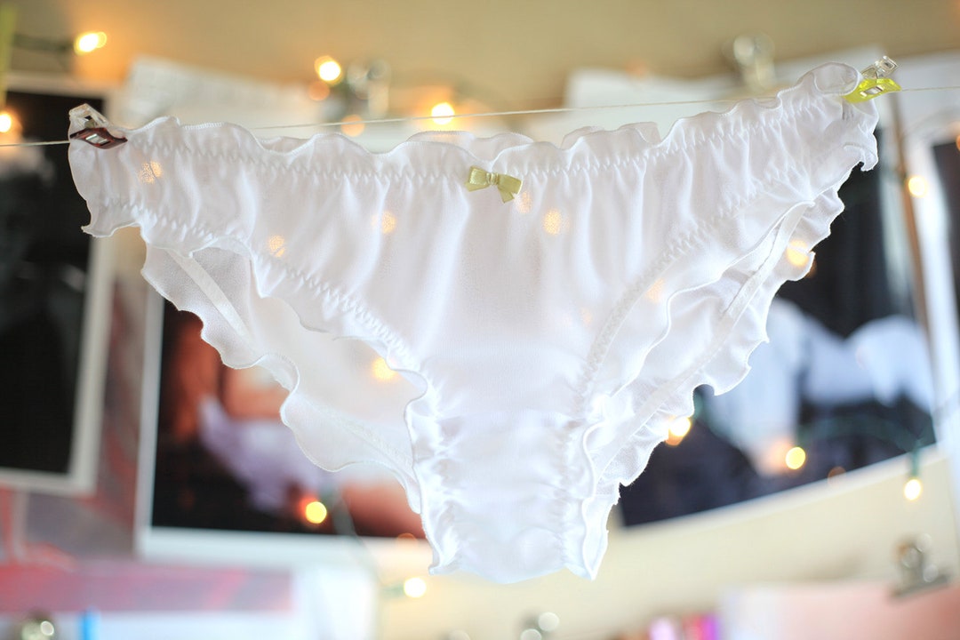 Women's Frou-frou Cosplay Bloomer Panties White Crepe Voile - Etsy