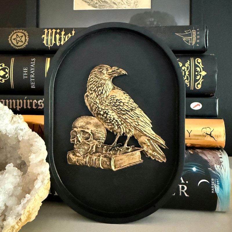 Gothic Wall Art Raven - Etsy UK