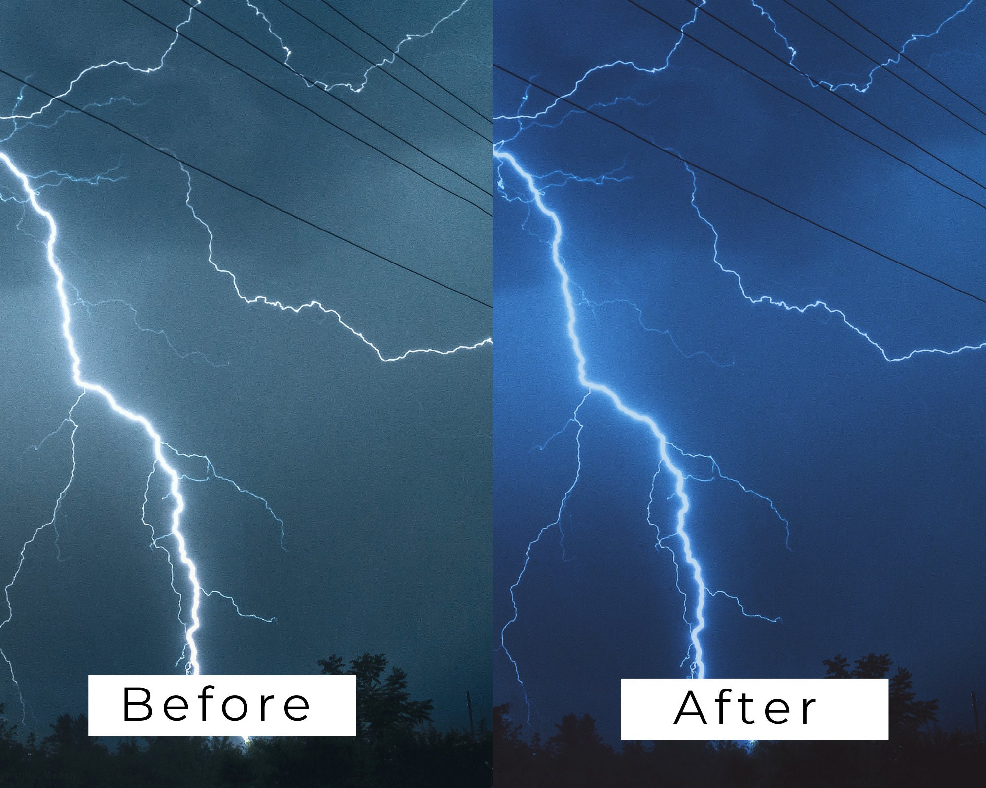 30 Lightroom Presets | Lightning | Thunder | Weather | Desktop | Storm ...