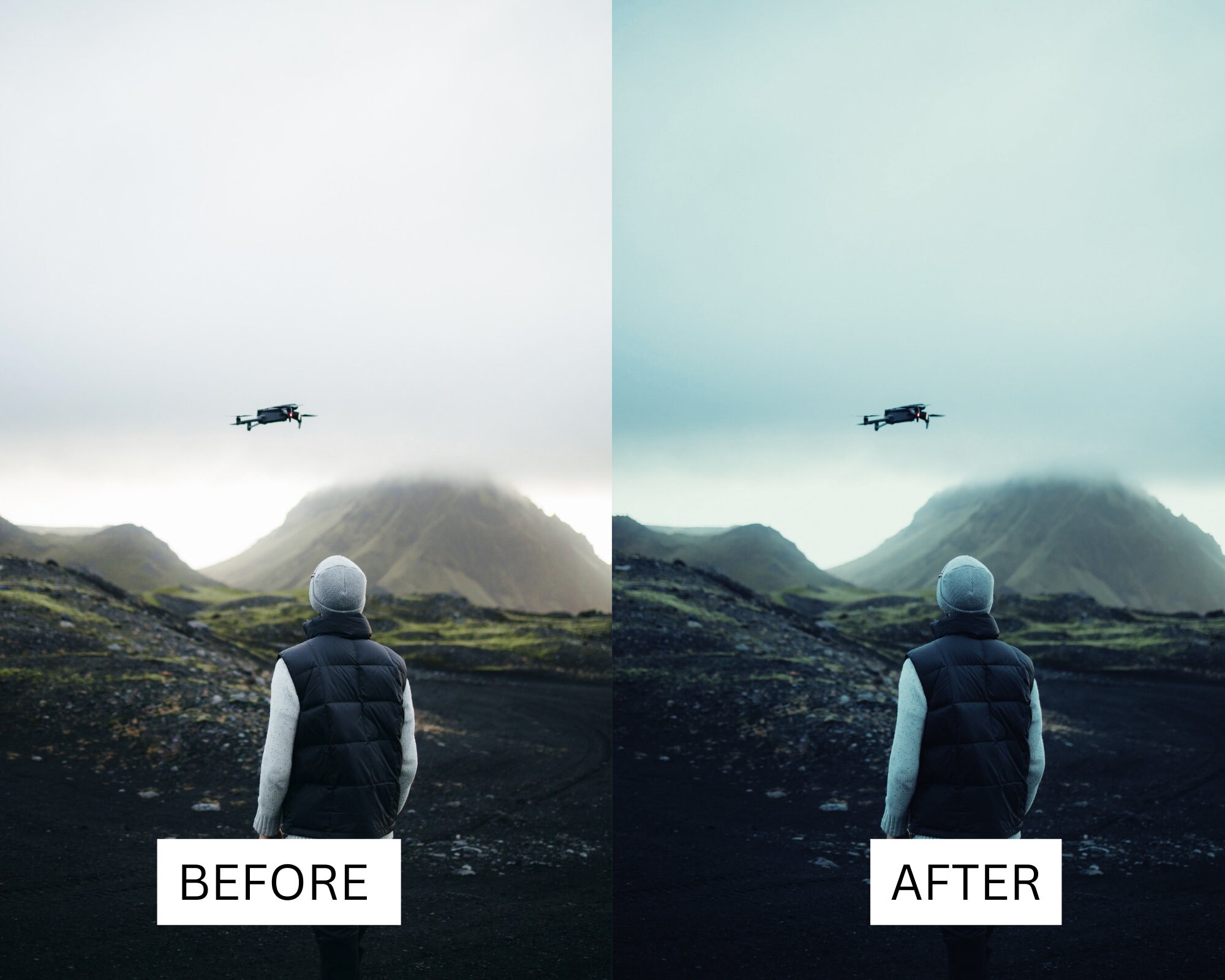 40 Moody Blue Landscape Luts | Cinematic Color Grading for Premiere Pro ...