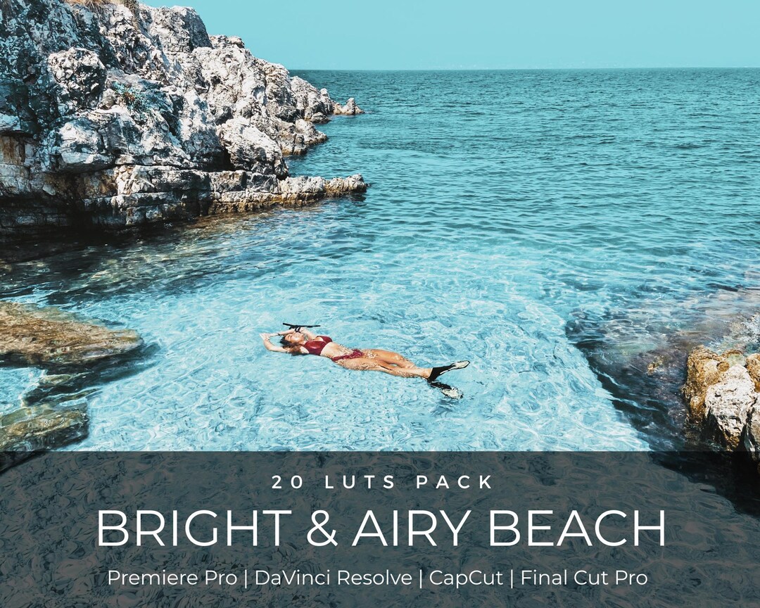20 Bright Airy Beach Luts – Tropical Ocean Blue | Summer Travel ...