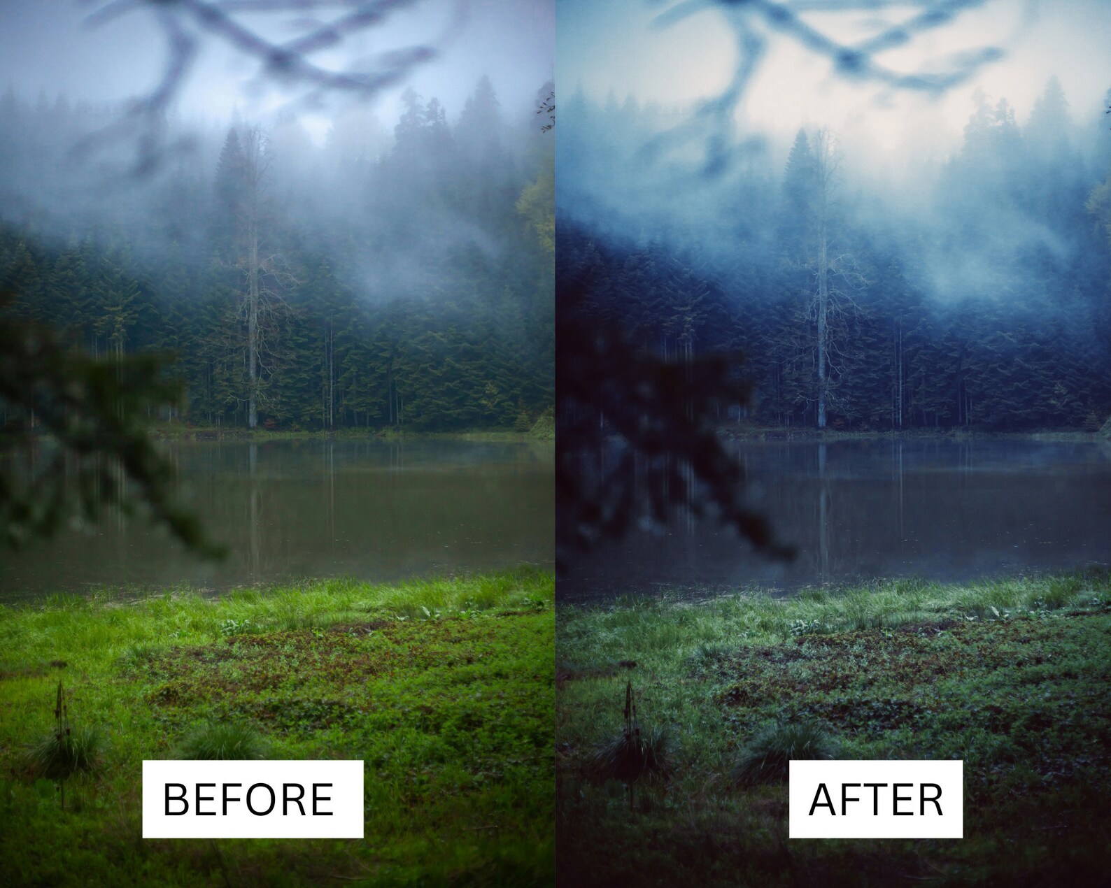 40 Moody Blue Landscape Luts | Cinematic Color Grading for Premiere Pro ...