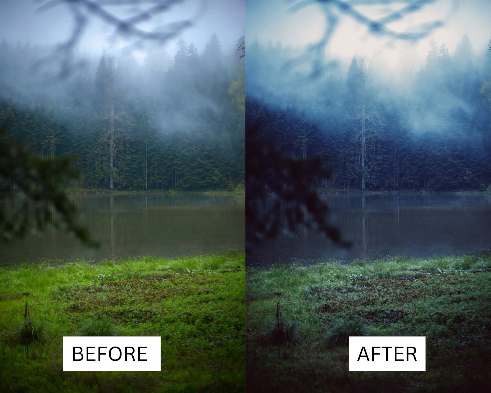 40 LUTS | Blue Haze | Cinematic | Landscape | Premiere Pro | Photoshop ...