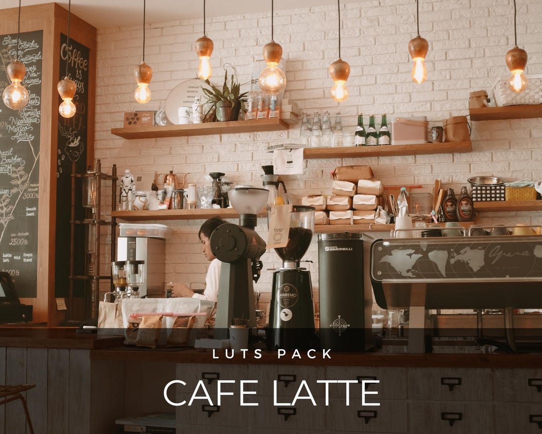 40 LUTS | Cafe Latte | Coffee Shop | Barista | Premiere Pro | Photoshop ...