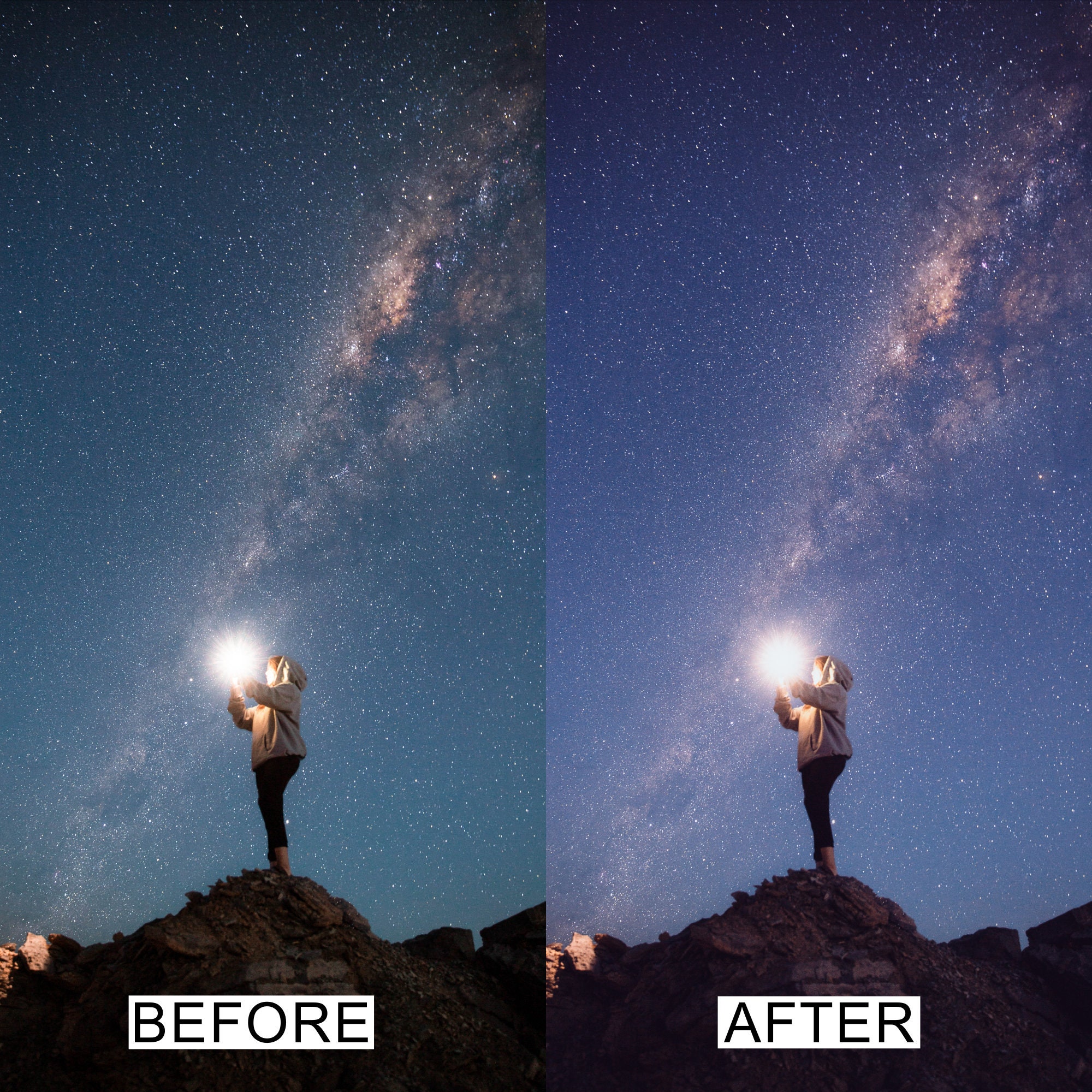 40 Lightroom Presets | Starry Sky | Night Sky | Stars | Galaxy ...