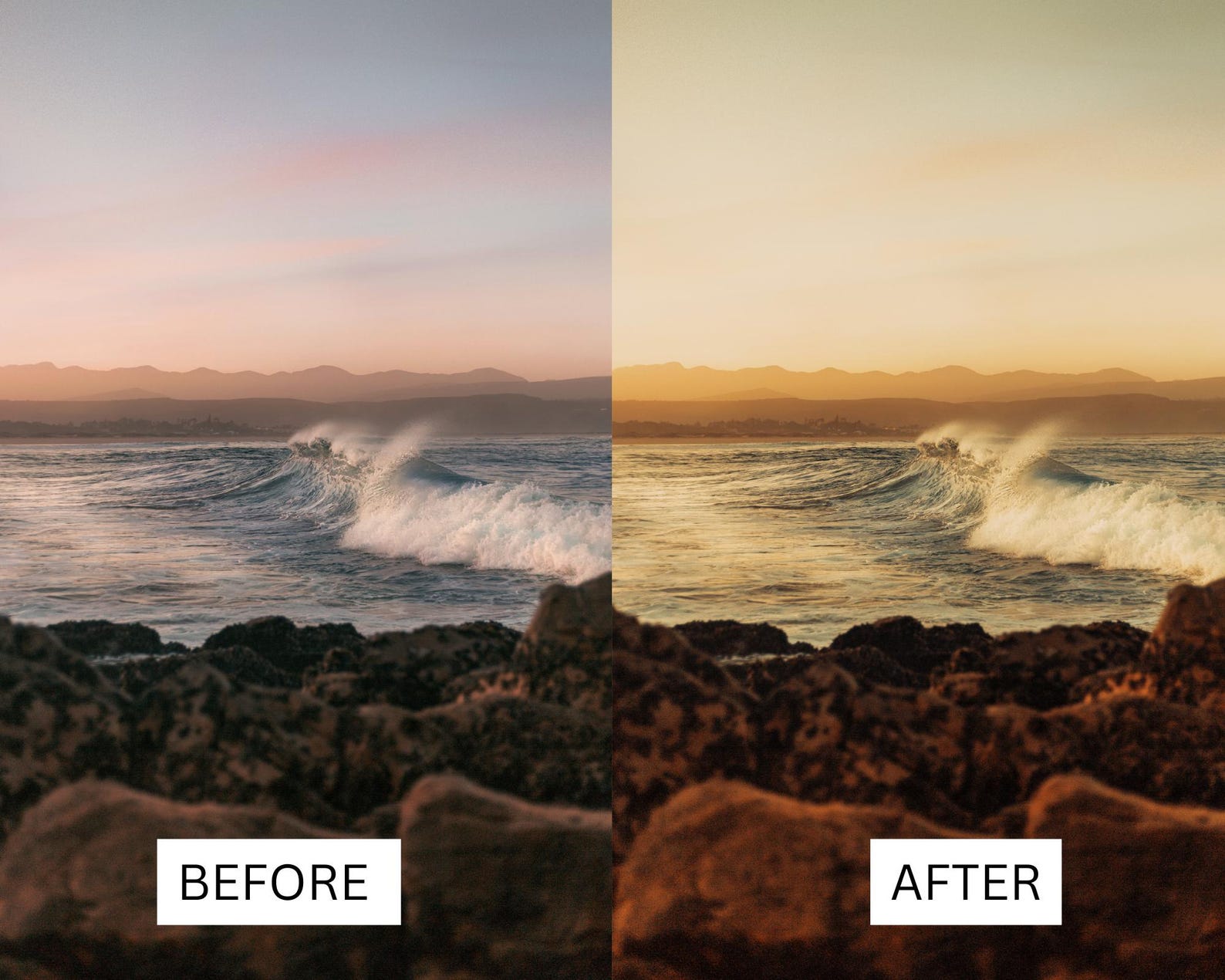 40 LUTS | Golden Hour | Sunset | Landscapes | Premiere Pro | Photoshop ...