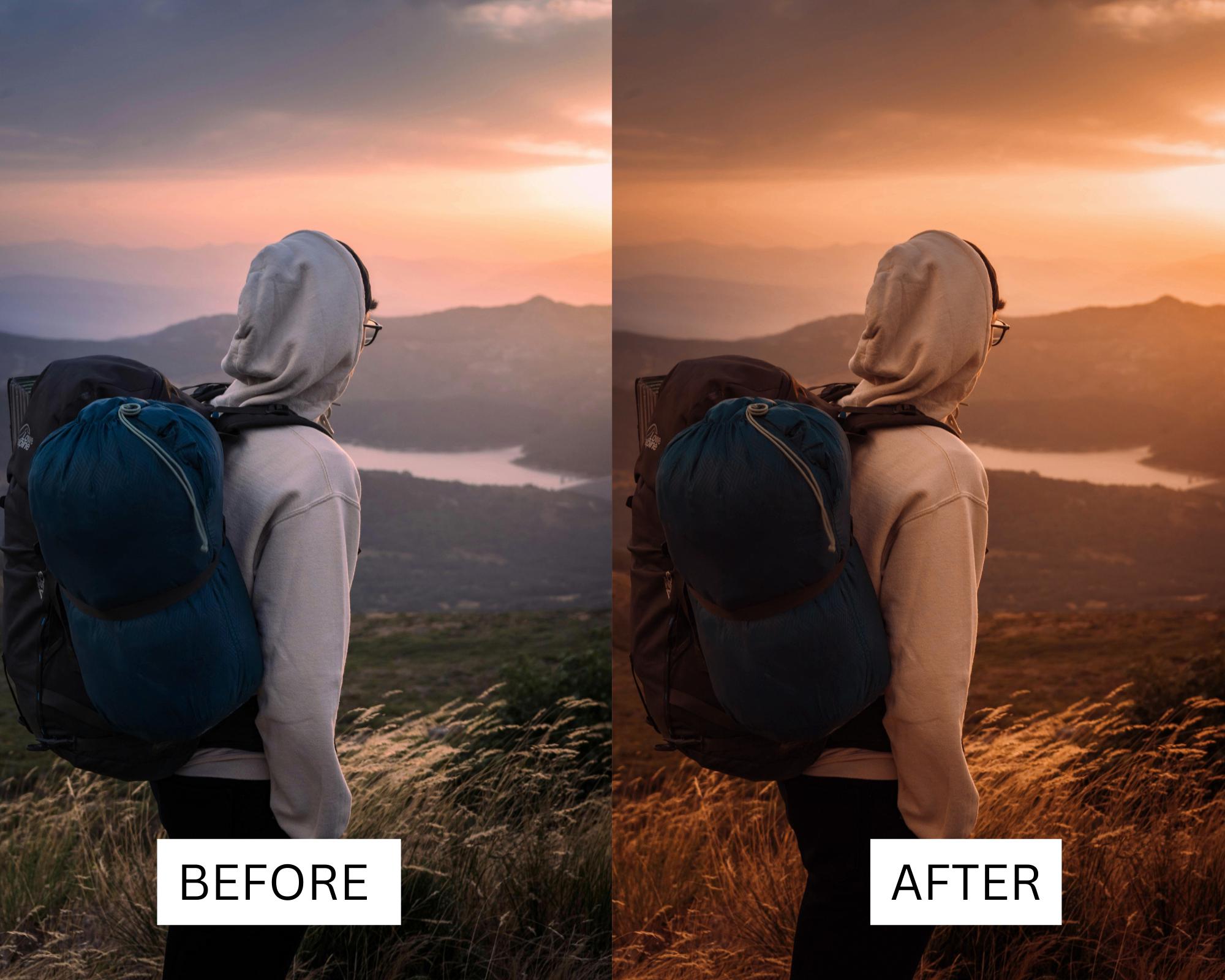 40 LUTS | Golden Hour | Sunset | Landscapes | Premiere Pro | Photoshop ...