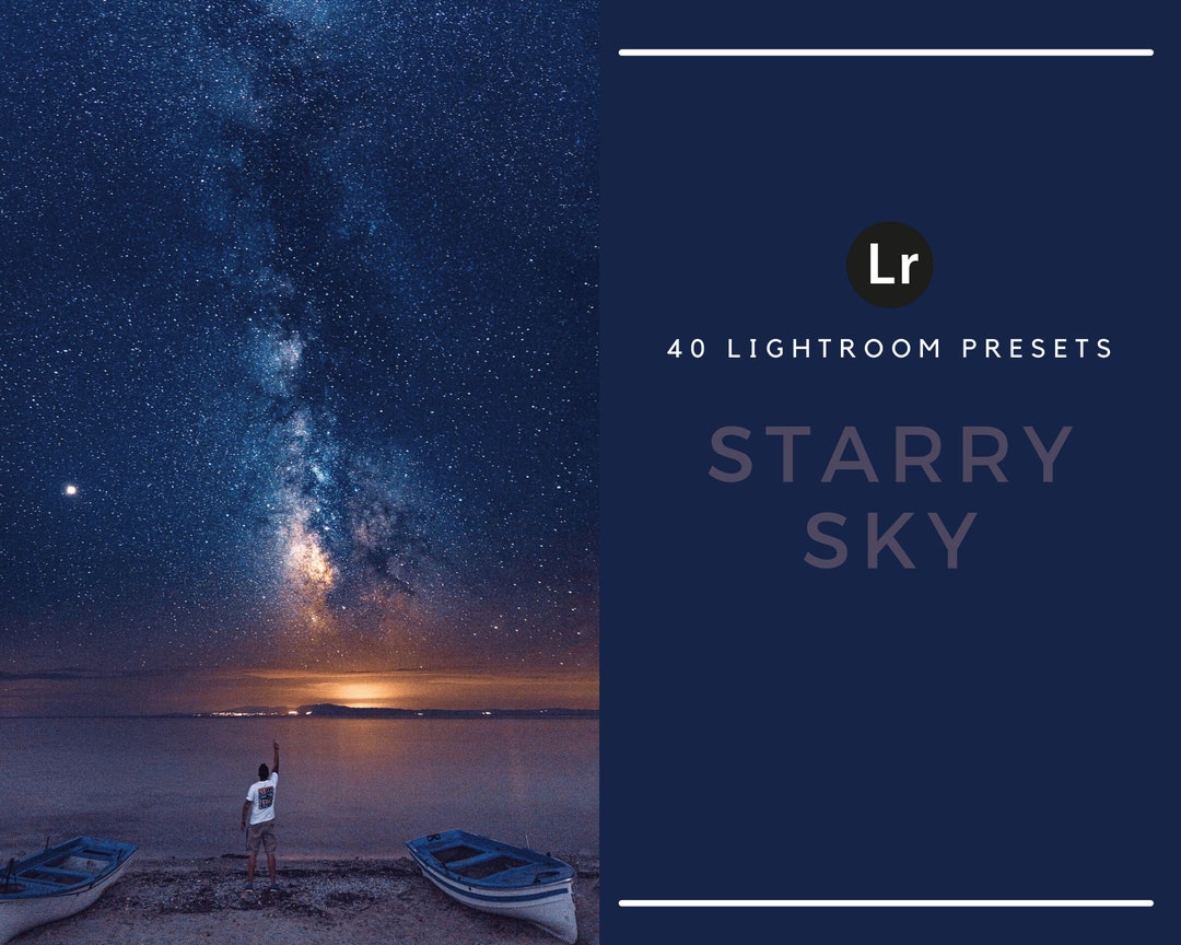 40 Astrophotography Lightroom Presets – Milky Way Night Sky | Cinematic ...
