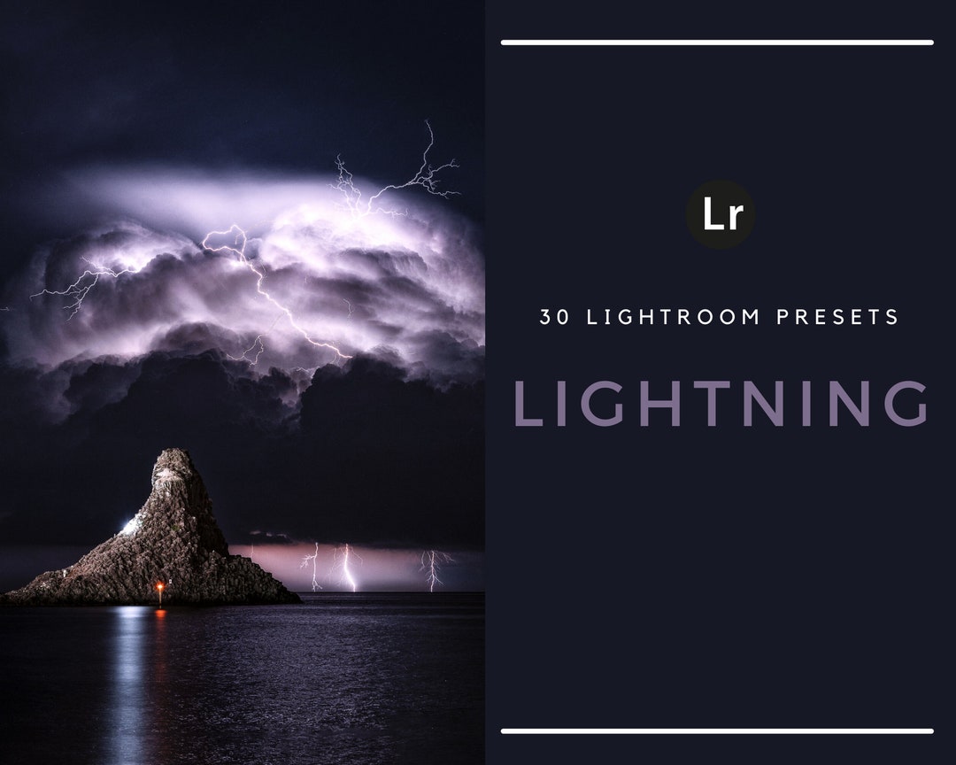 30 Lightroom Presets | Lightning | Thunder | Weather | Desktop | Storm ...