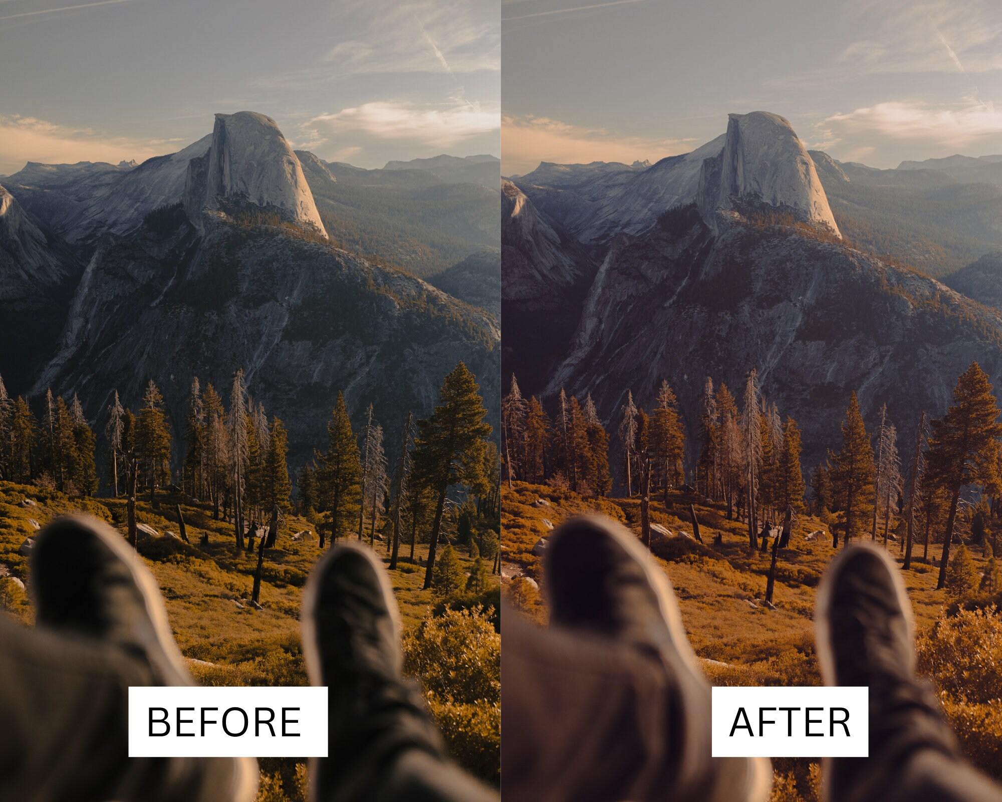 10 LUTS Yosemite Sunset Landscape Hiking Premiere Pro - Etsy